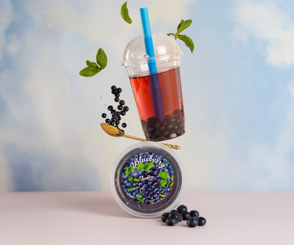 Blueberry Popping Boba for Bubble Tea | Fruit Pearls | Inspire Food Co