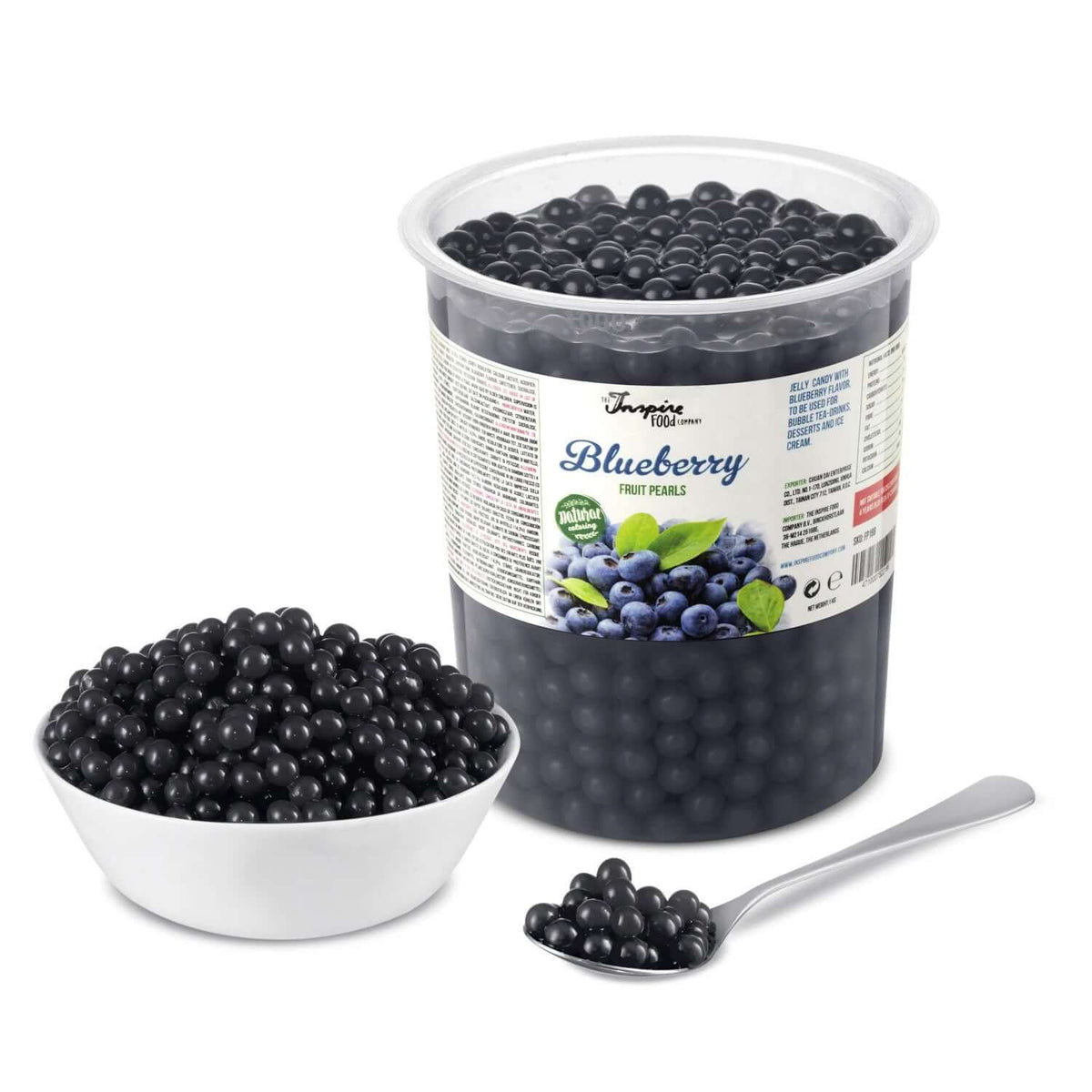 Blueberry Popping Boba for Bubble Tea | Fruit Pearls | Inspire Food Co